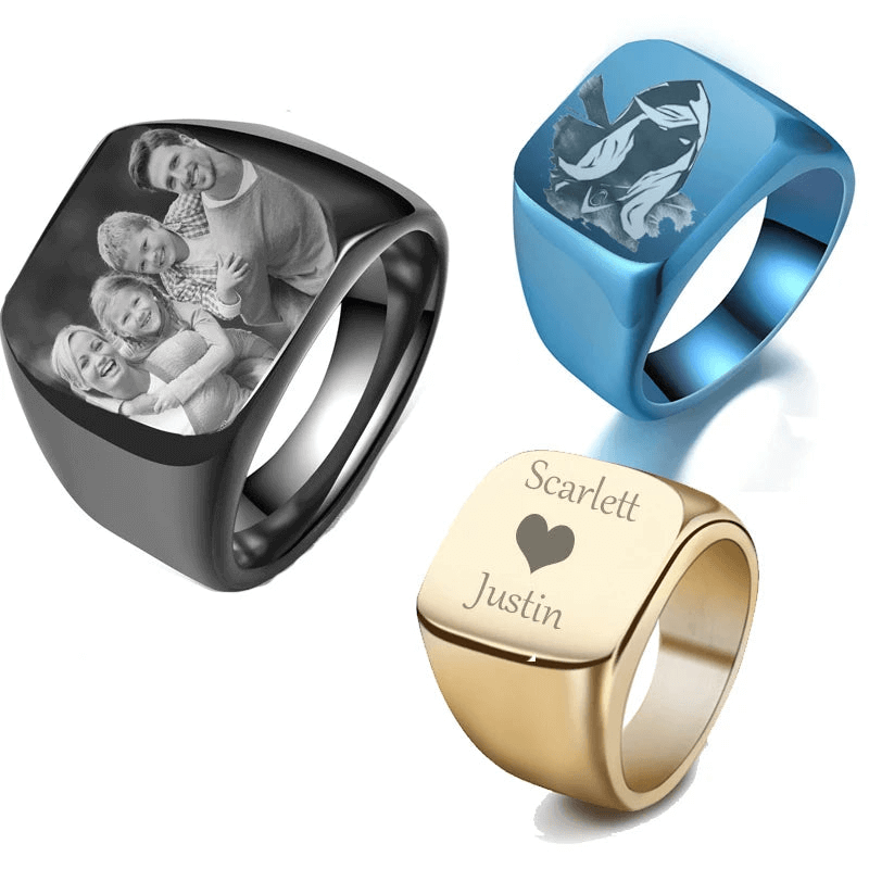 Personalisierter Ring mit Foto – Einzigartige Geschenke ...