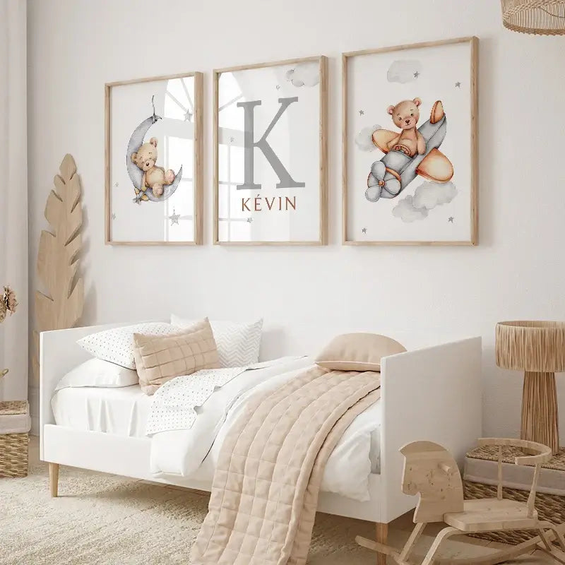 Personalisierte Kinderzimmer Poster mit Namen – meinfotoprojekt.ch